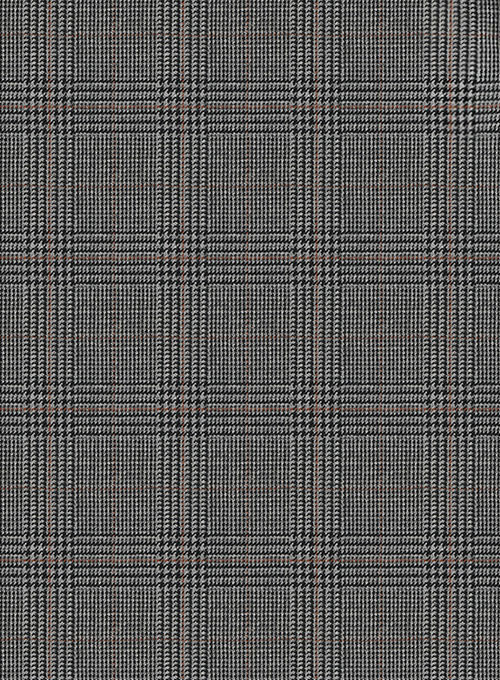 New Fashion Gray Checker Men Suits | Formal Business Man Blazers 2 ...