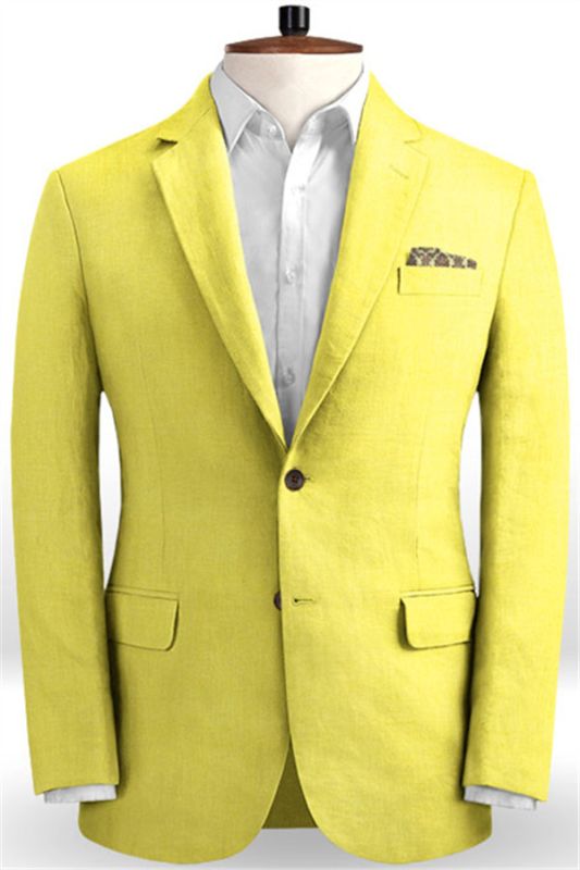 Shiny Yellow Slim Fit Tuxedo for Men | Prom Men Suits | Allaboutsuit