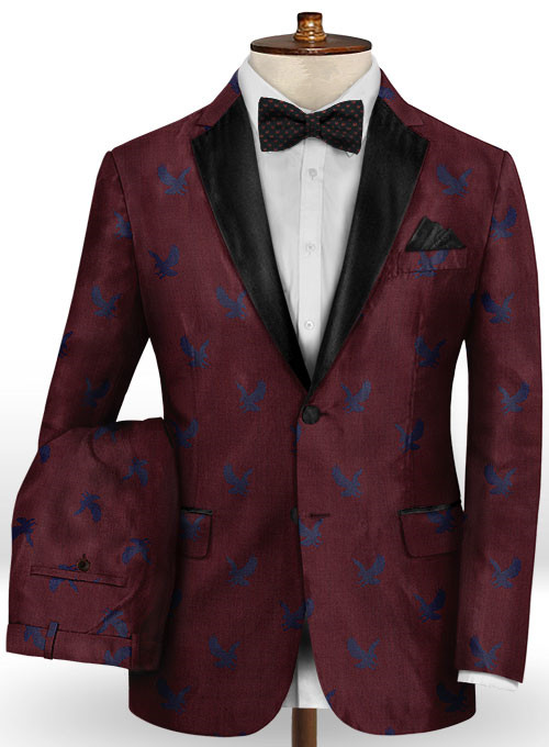 Burgundy Prom Tuxedo for Men | Young Men Suits Online | Allaboutsuit
