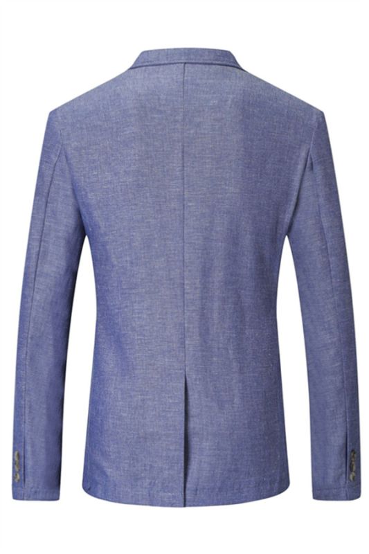 Nathaniel Blue Summer Linen Men Blazer In Stock | Allaboutsuit