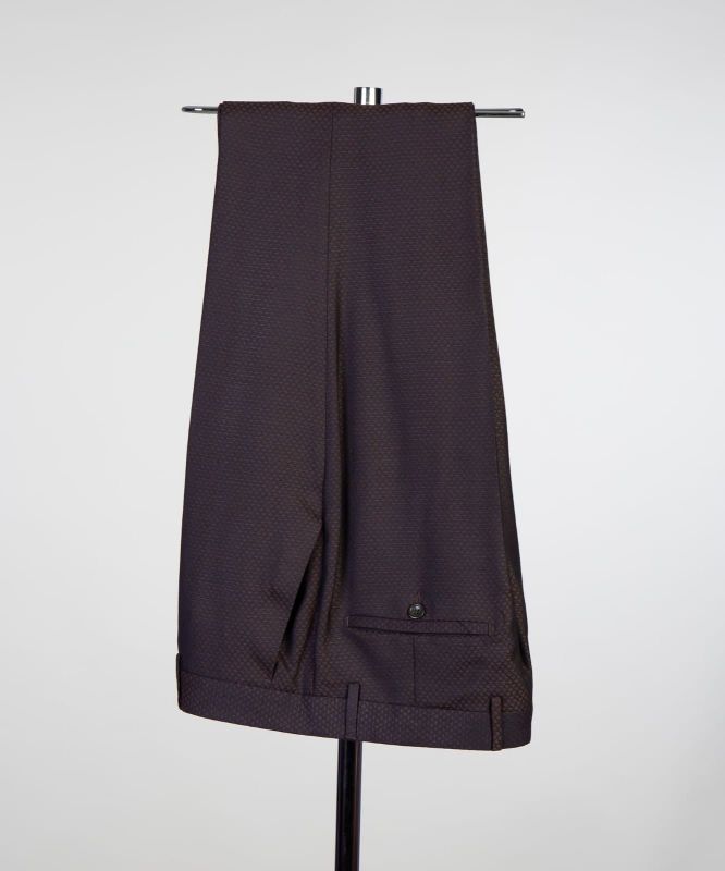 Kevin Chocolate Fashion Two Pieces Double Breasted Prom Men Suits ...