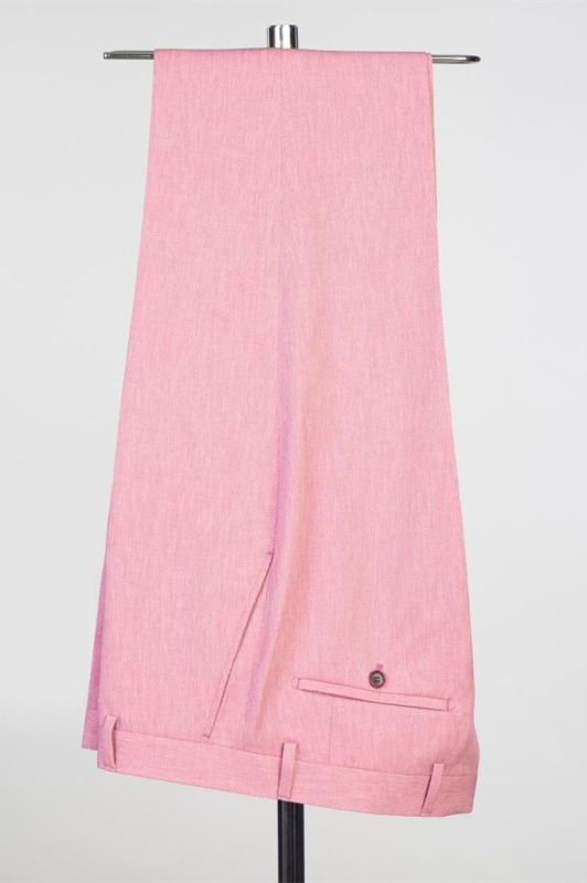 Roy Pink Peaked Lapel Double Breasted Prom Suits | Allaboutsuit