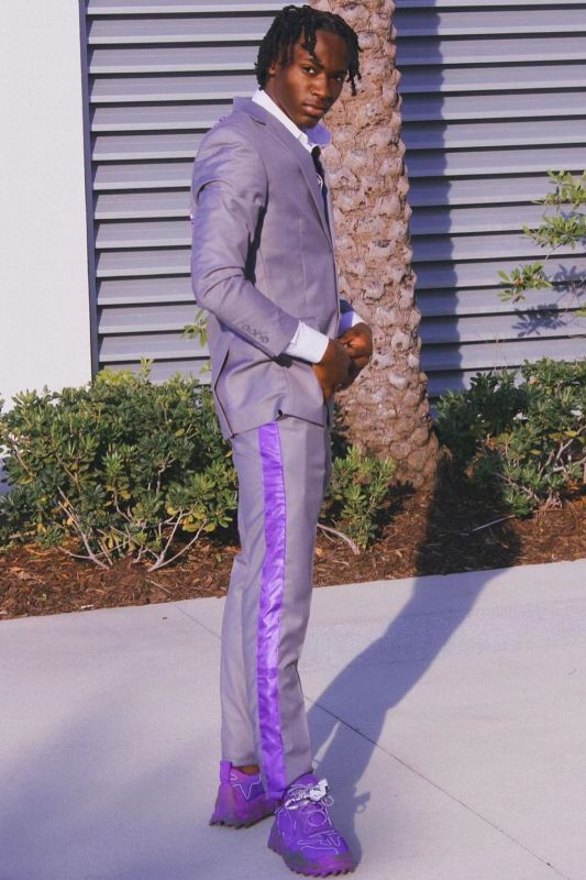 Upton Purple Notched Lapel Bespoke Prom Suits | Allaboutsuit